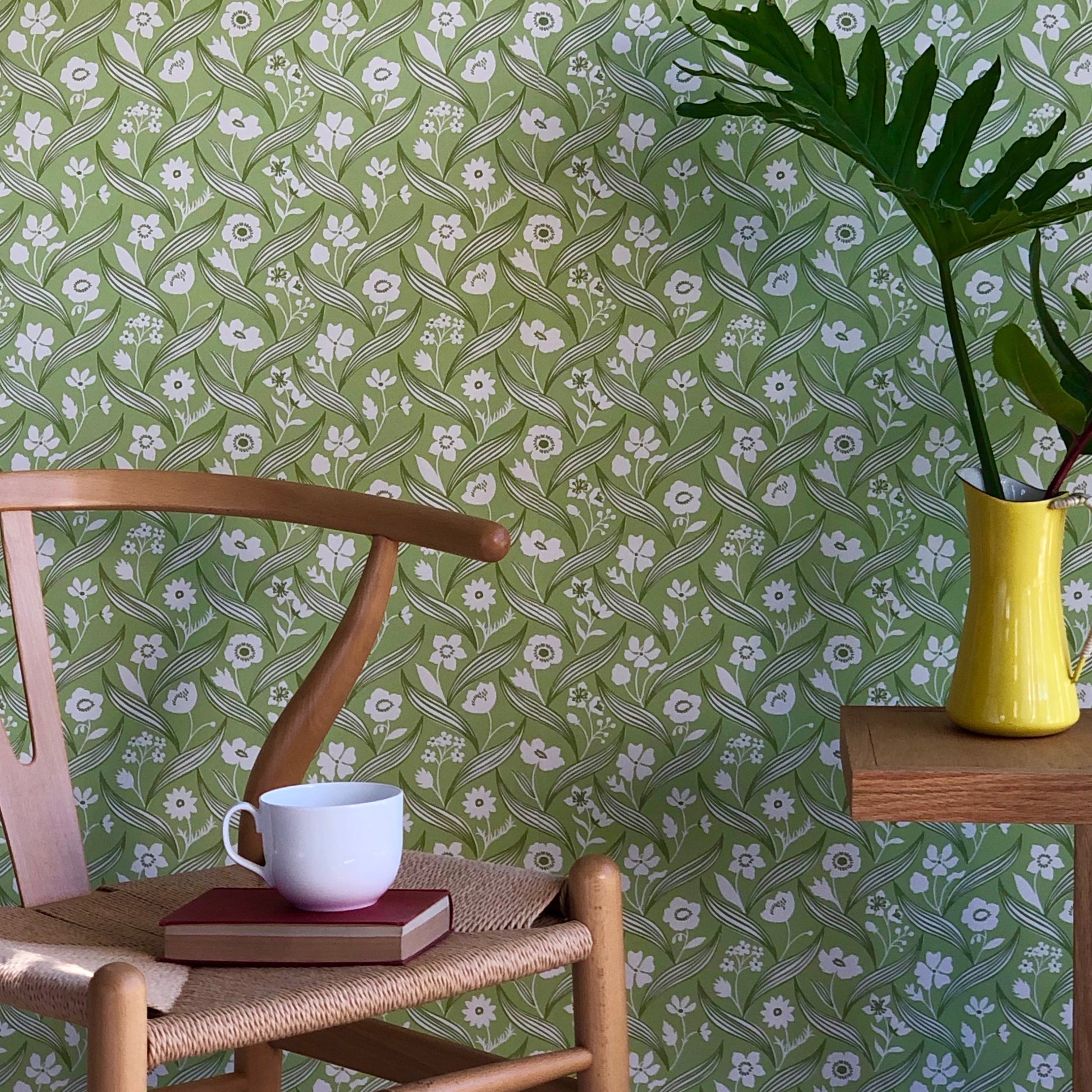 Imogen Wallpaper | Grass | Fiona Howard