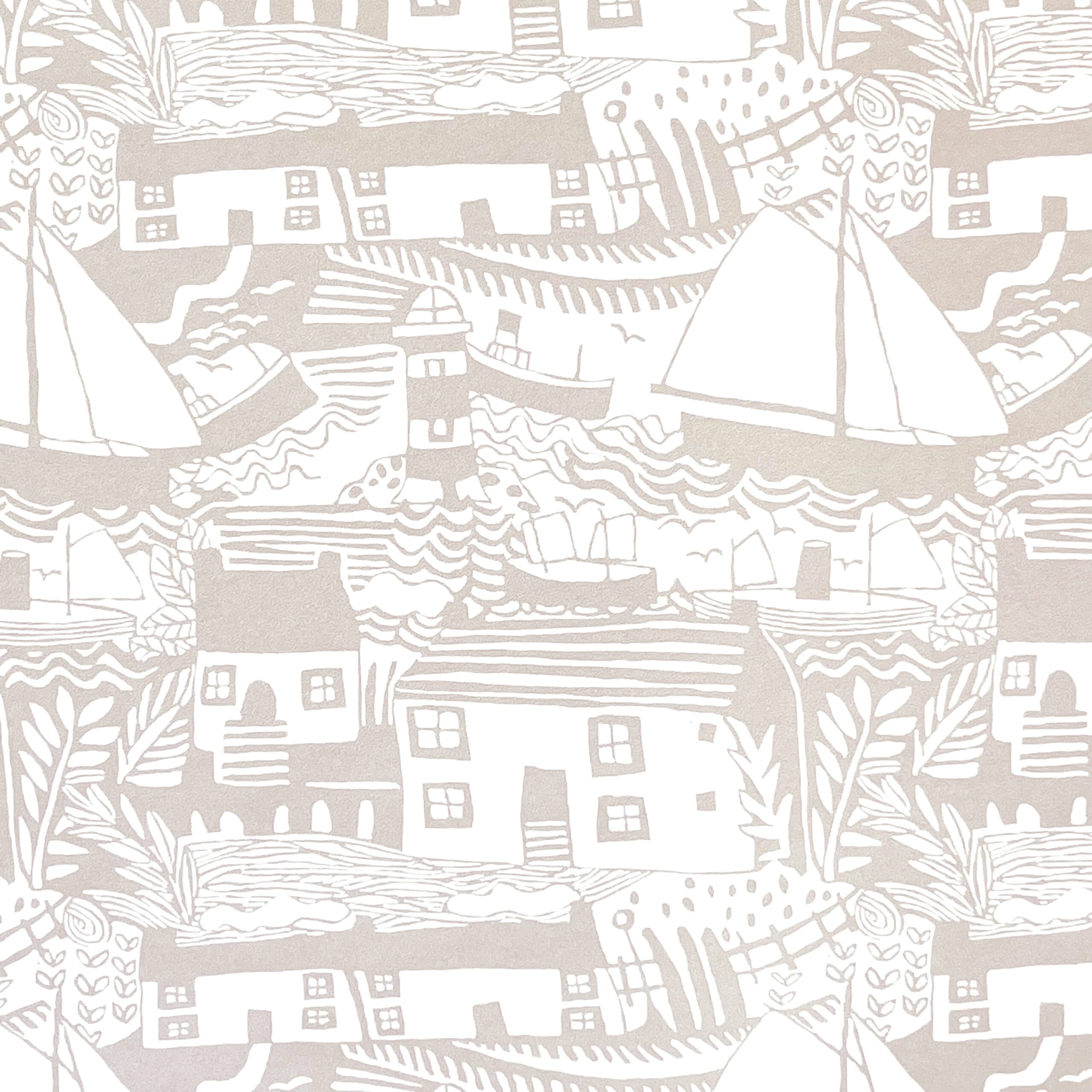 Harbour Wallpaper | Mist | Fiona howard