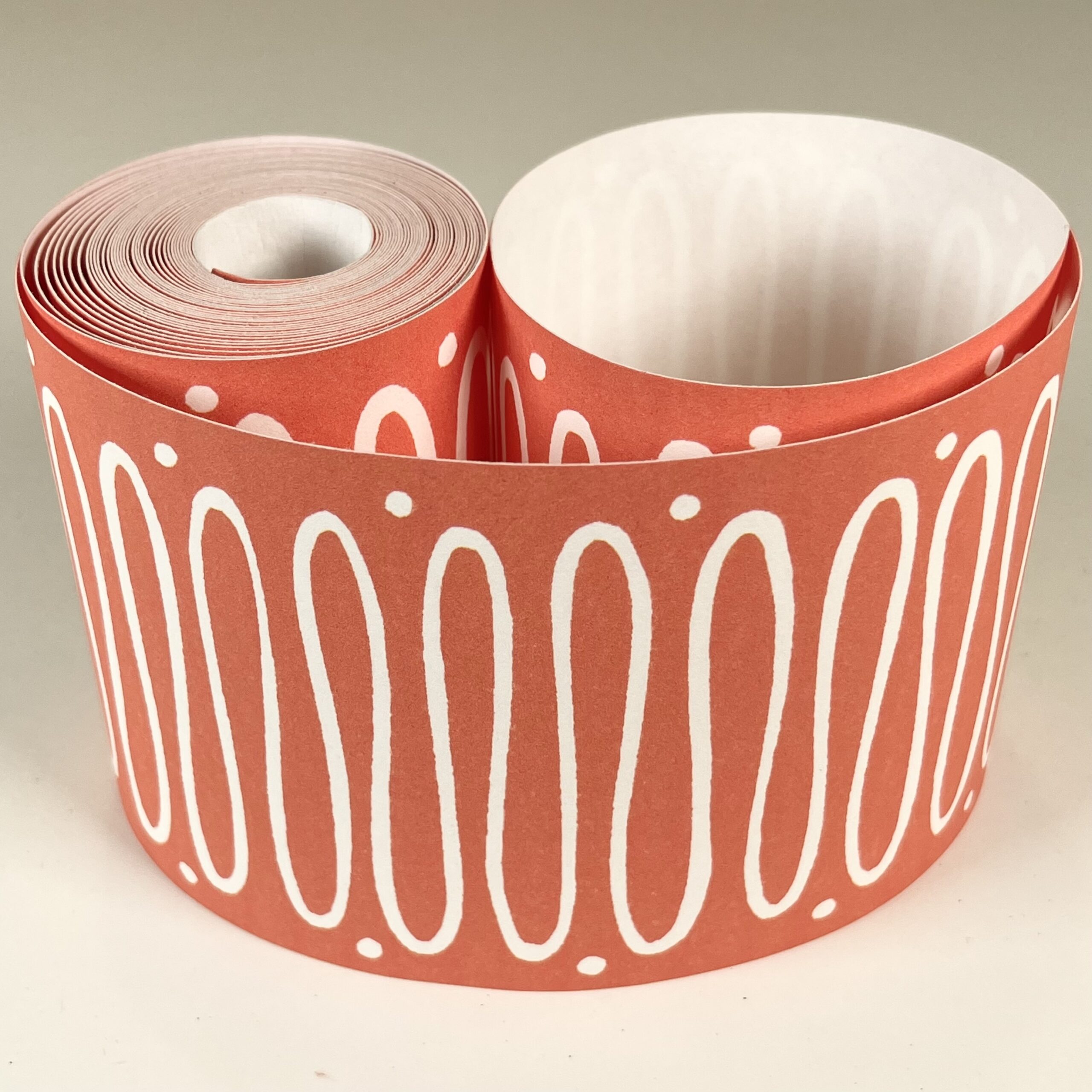 Squiggle Border | Tomato | Fiona Howard