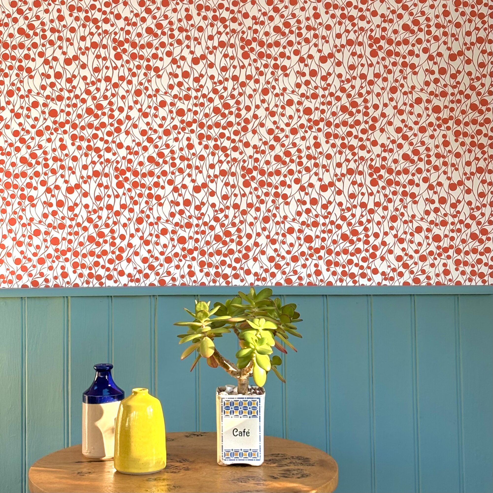 Shells Border / Terracotta | Fiona Howard