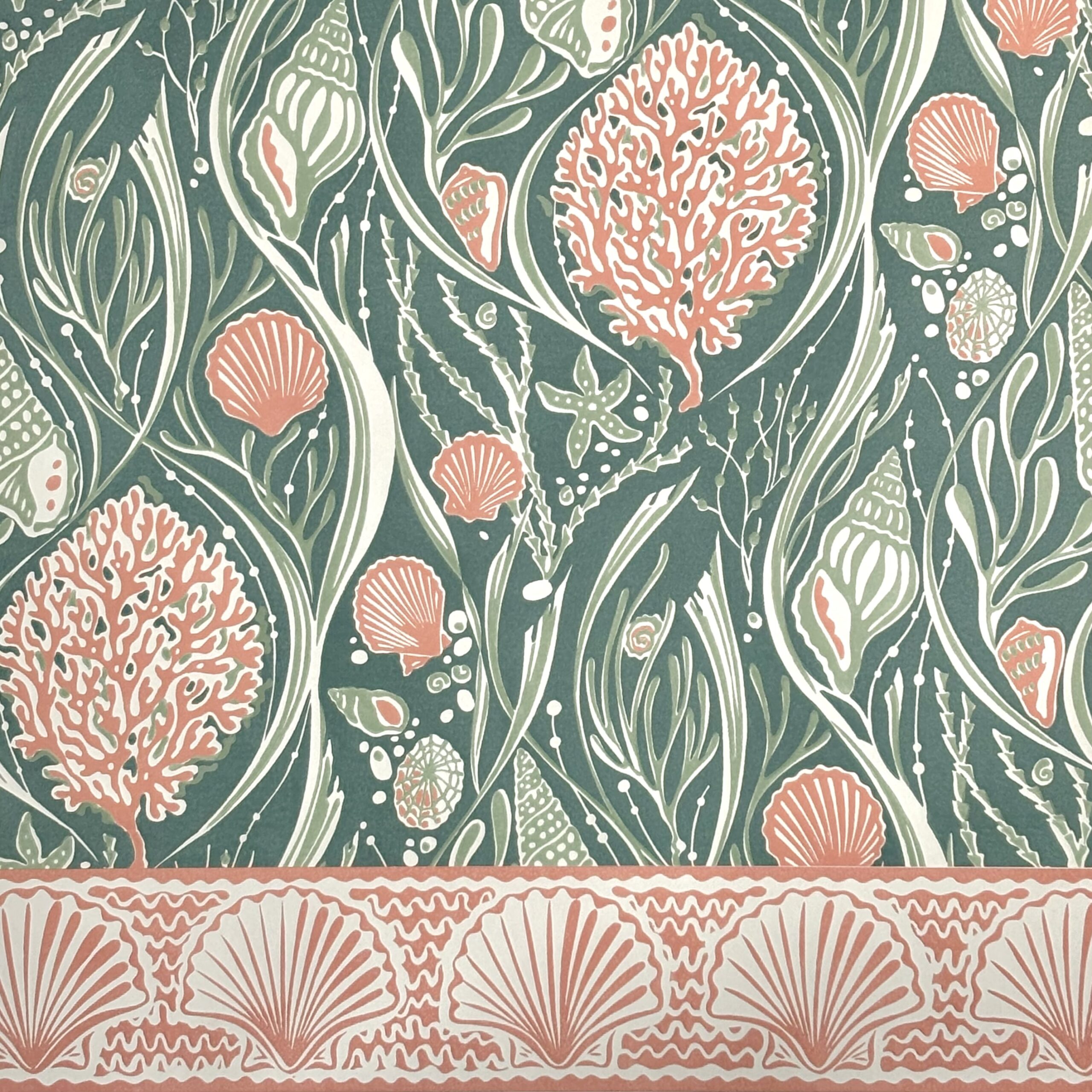 Shells Border | Pink | Fiona Howard